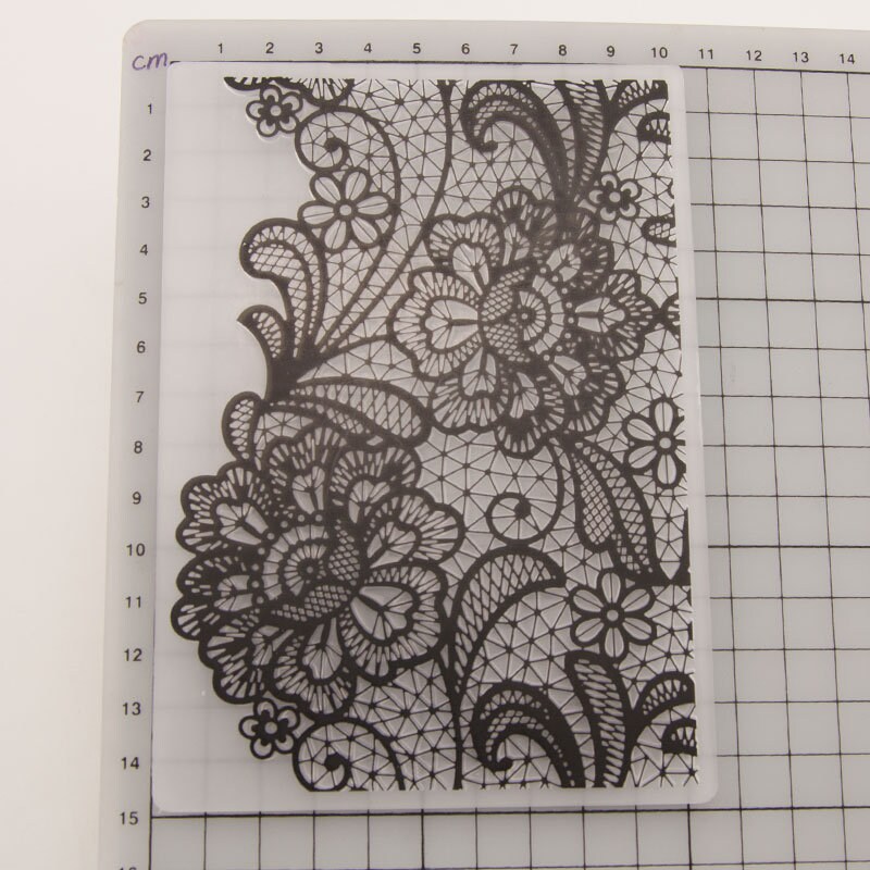 Lace Flower Background Embossing Folder for Card Making Stationary ...