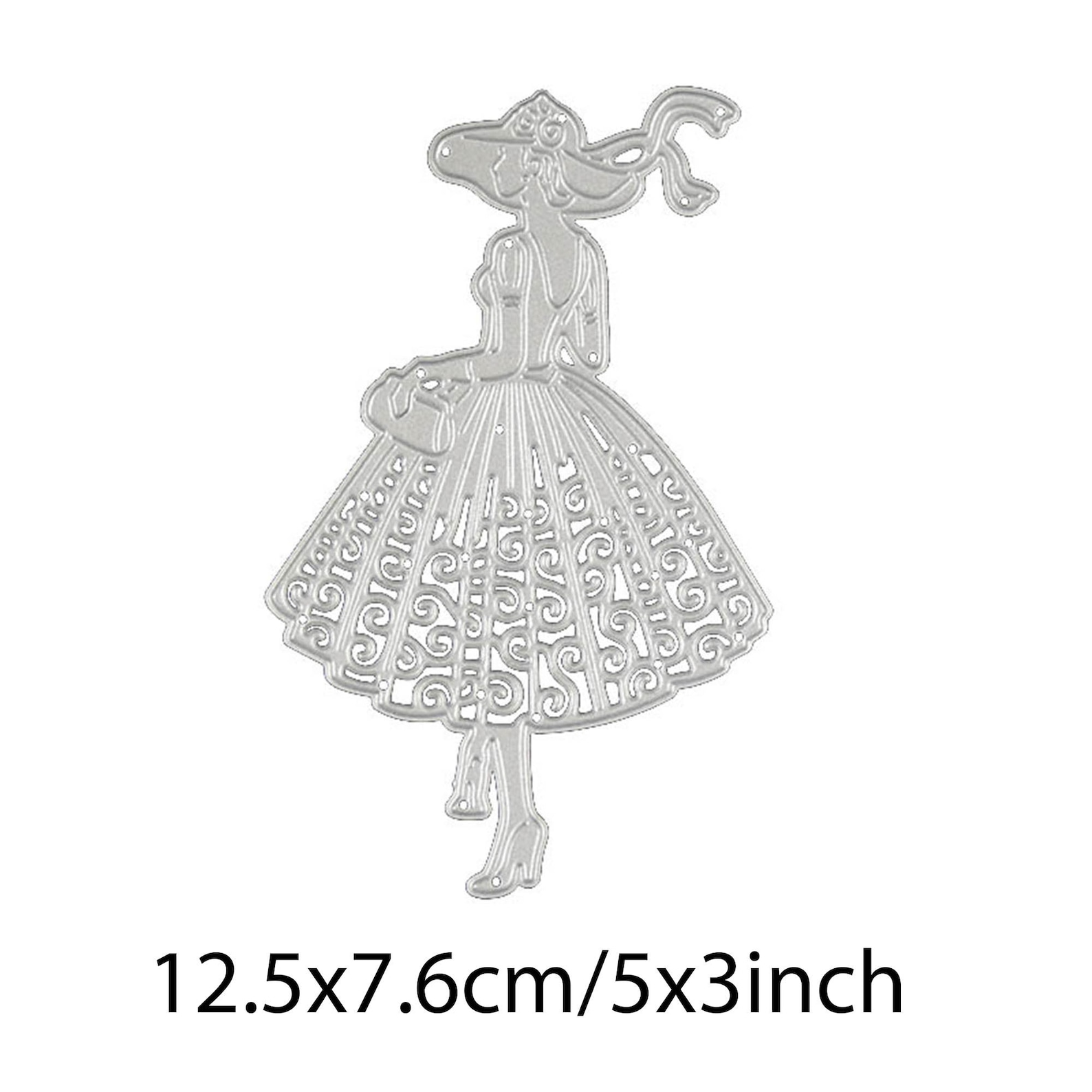 Graceful Lady Metal Die Cut | Scrapbooking Card Making - Etsy