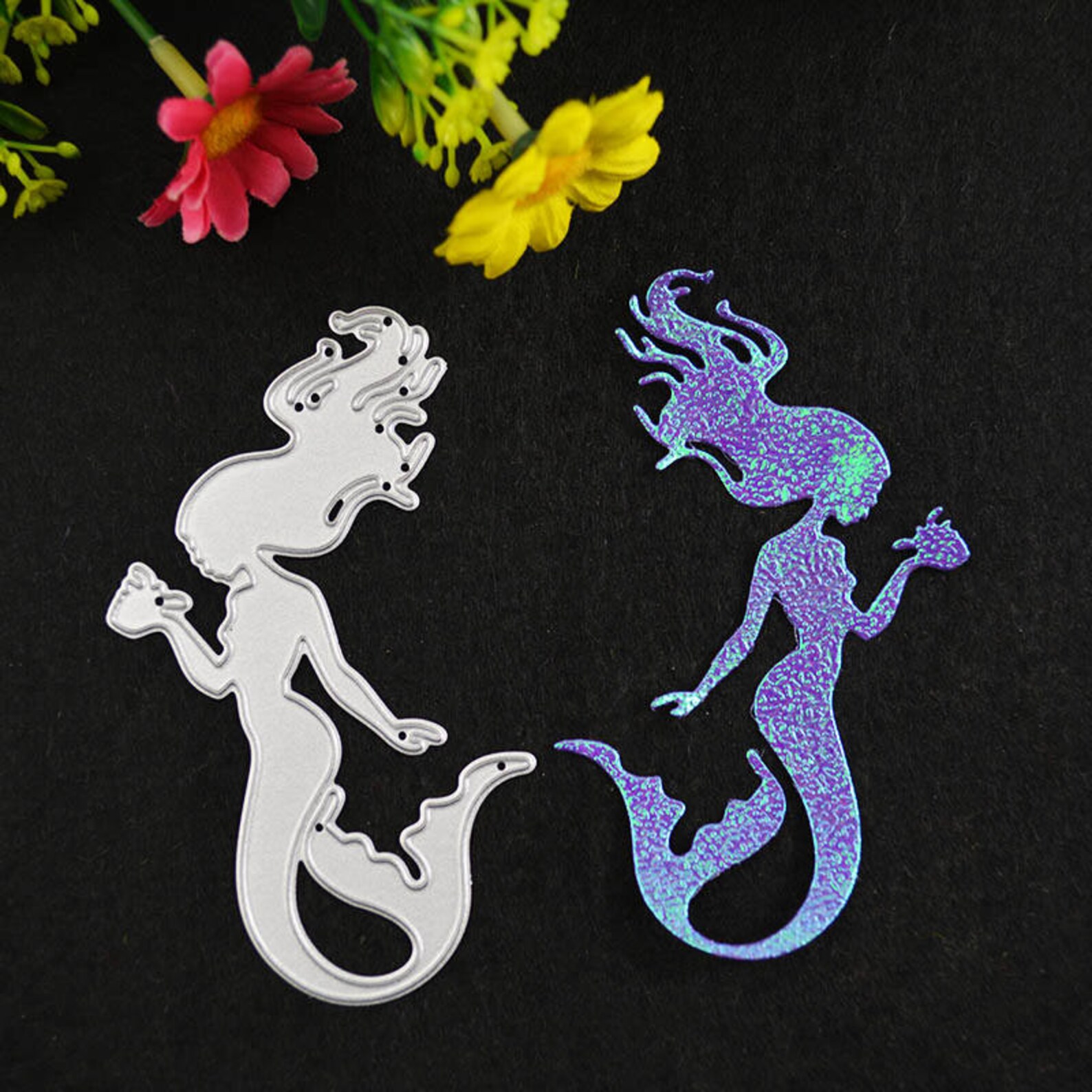 Mermaid Die Cut Metal Cutting Dies Carbon Steel Templates - Etsy
