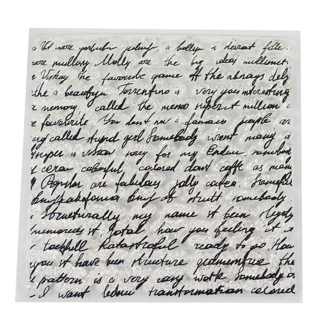 Newspaper Background Clear Stamps Rubber Seals for DIY Scrapbooking ...