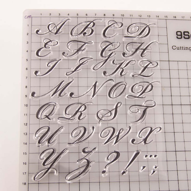 Capital Letter Transparent Clear Stamp for DIY Scrapbooking Photo Album ...