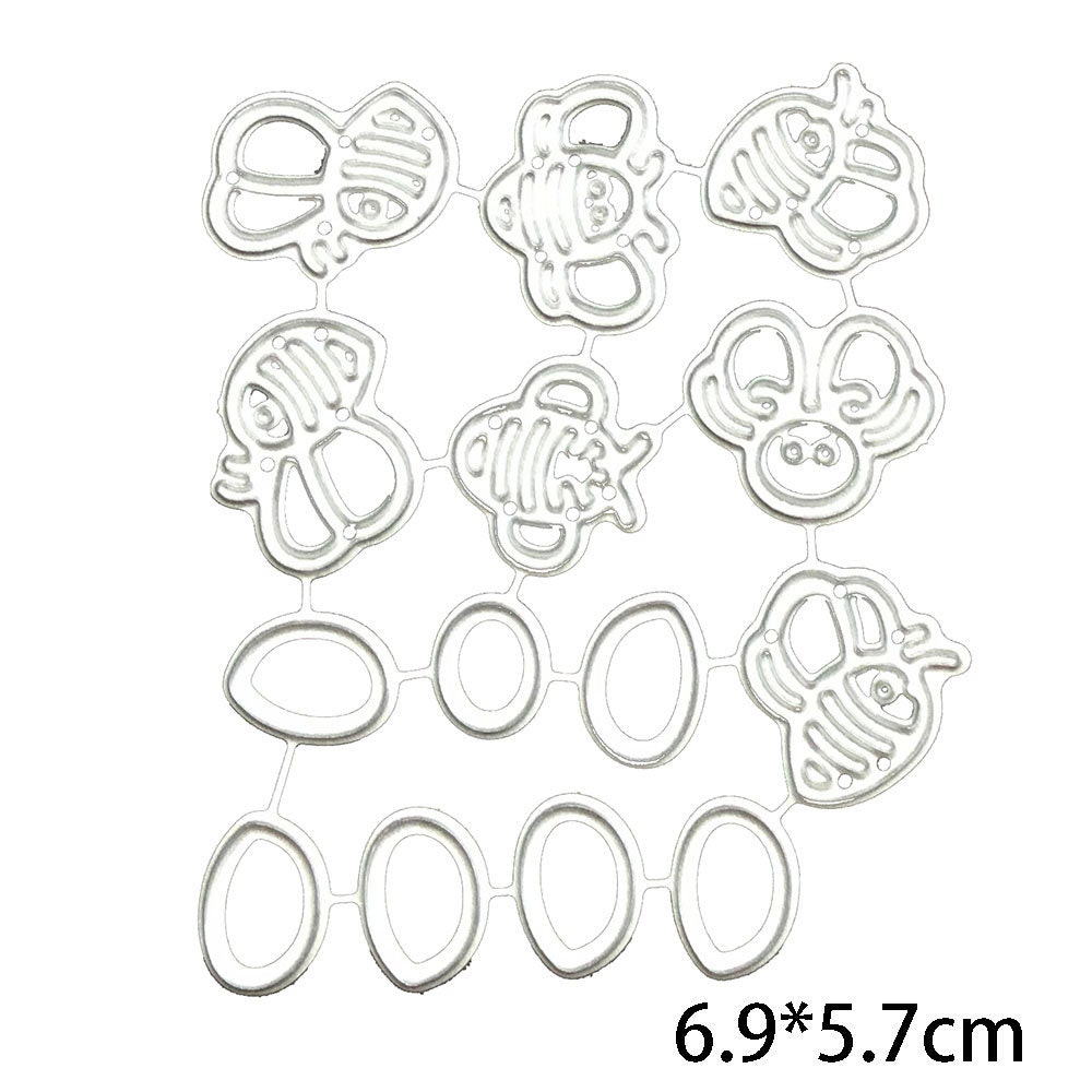 Honey Bees Metal Die Cut for DIY Scrapbooking Greeting Card Making ...