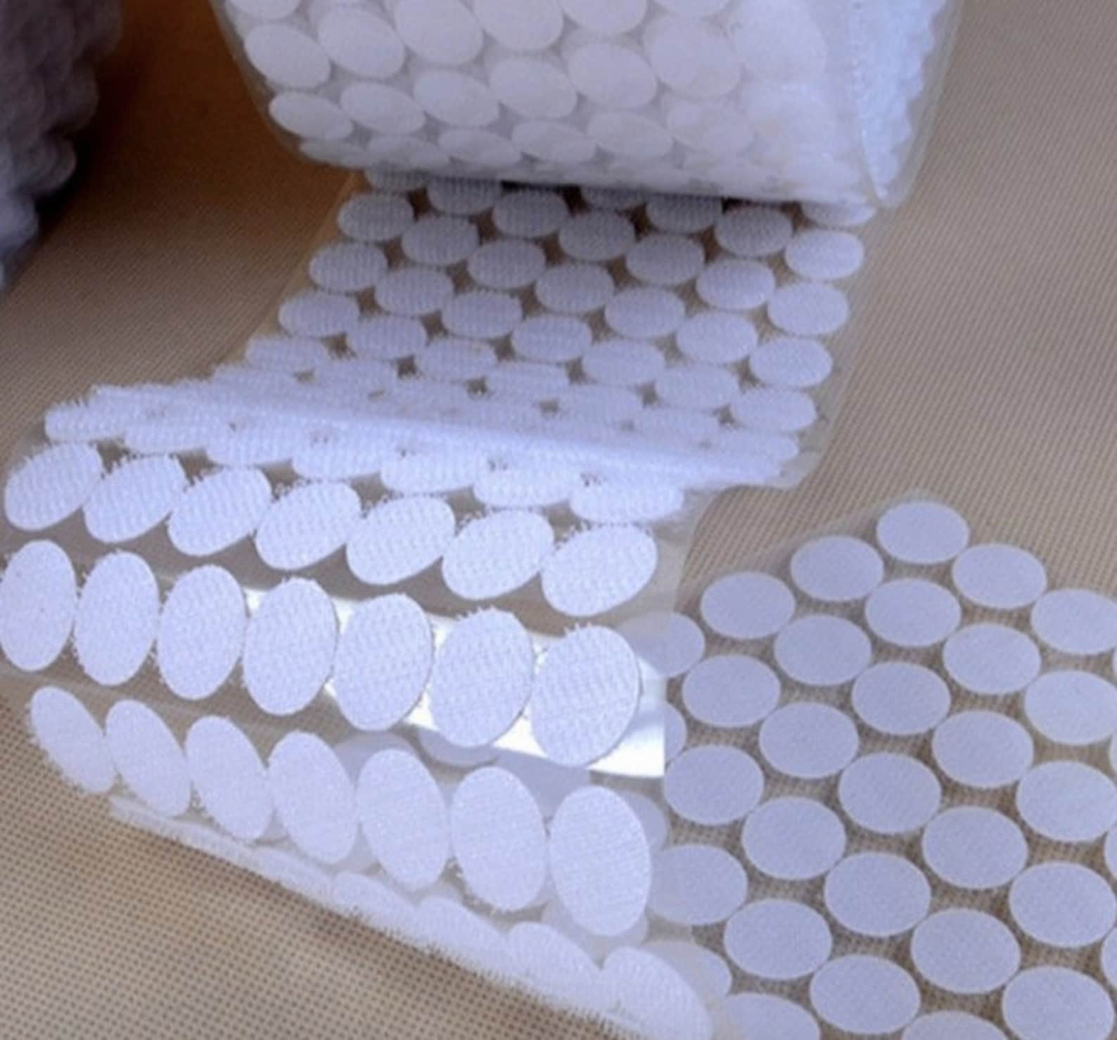 Hook Loop Dots White/black Sticky Back Coins Strong Self Adhesive Dot ...