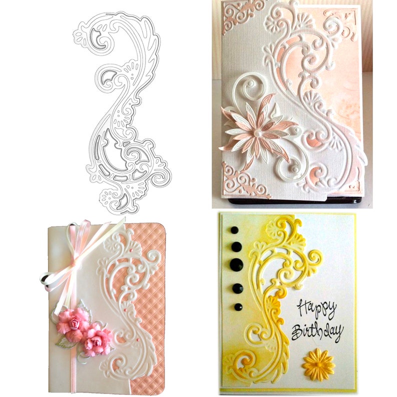 Edge Border Metal Die Cut| Flower Border Metal Cutting Die ...