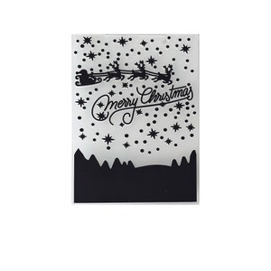 Christmas Embossing Folder, Card Making Stencil (105x148mm) - Etsy