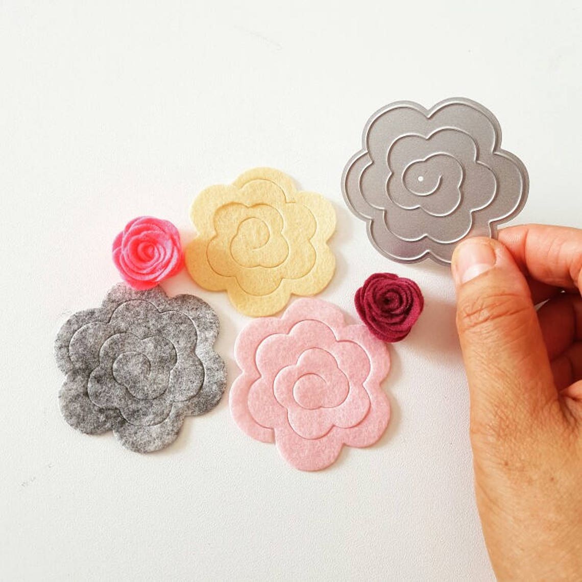 DIY Rose Flower Metal Cutting Dies Stencils Embossing Card - Etsy
