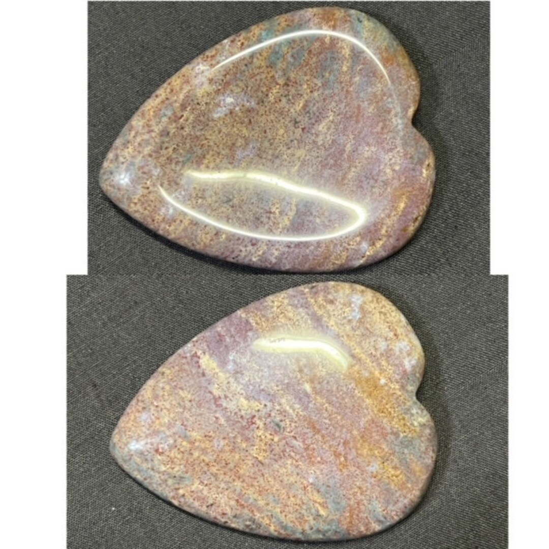Beautiful Calming Heart Shaped Worry Stone Made From Bloodstone - Etsy