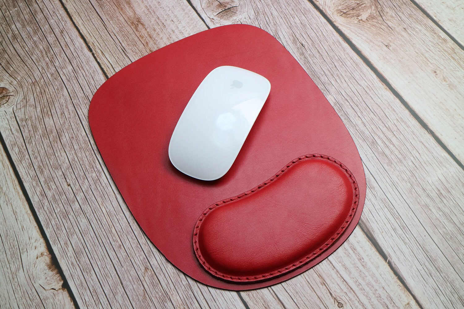 Faux Leather Mouse Pad Office Desk Pad Corporate Gift | Etsy