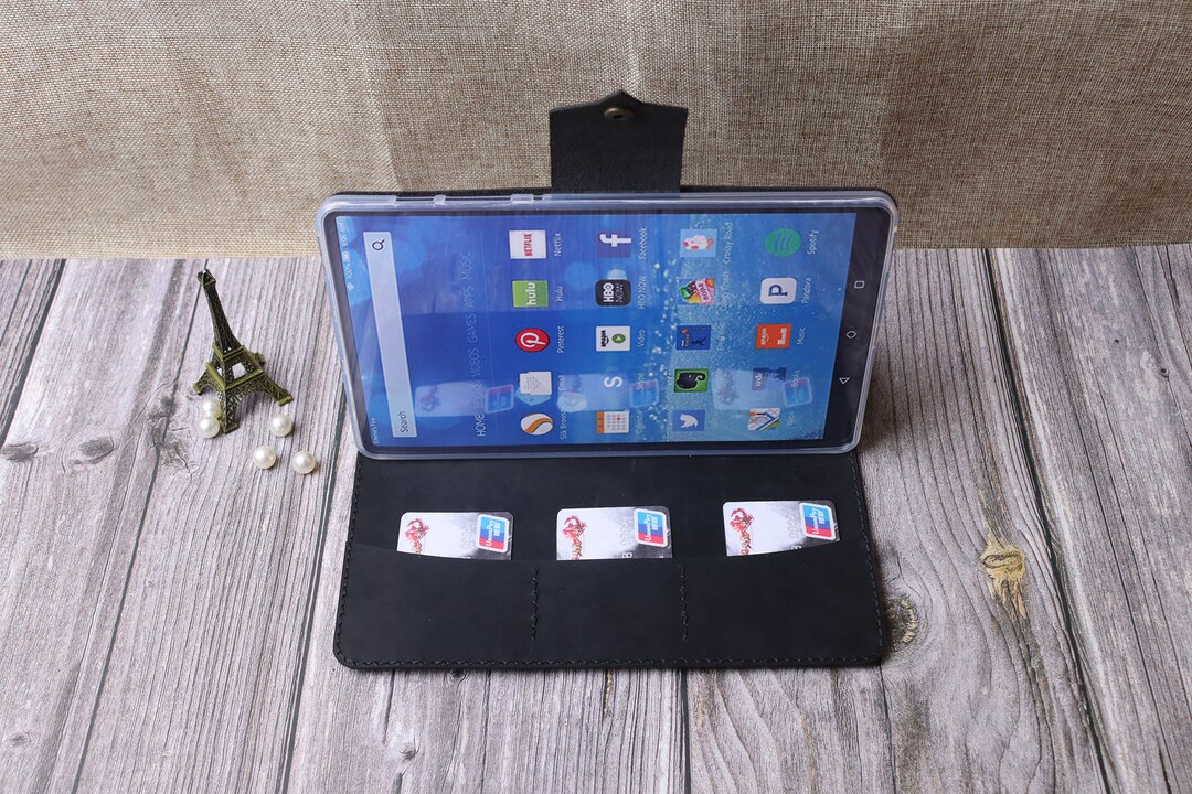 Personalized Black Leather Fire Max 11 2023 Cover With Pen Pouch ,fire ...