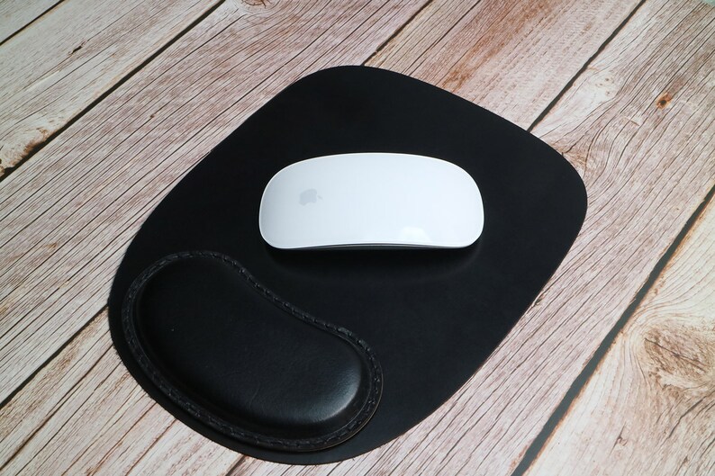 Mouse pad cuero ergonómico de descanso de muñeca apoyo - Etsy España