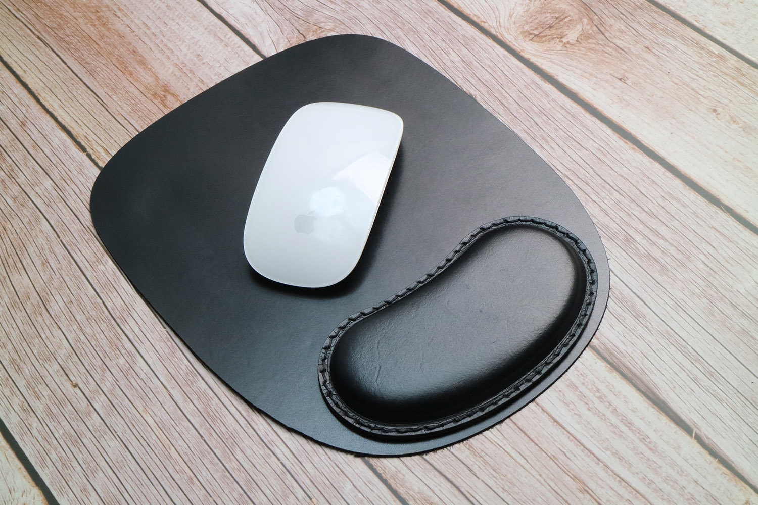 Mouse Pad Leather Ergonomic Wrist Rest Support Groomsmen Gift Mouse Pad ...