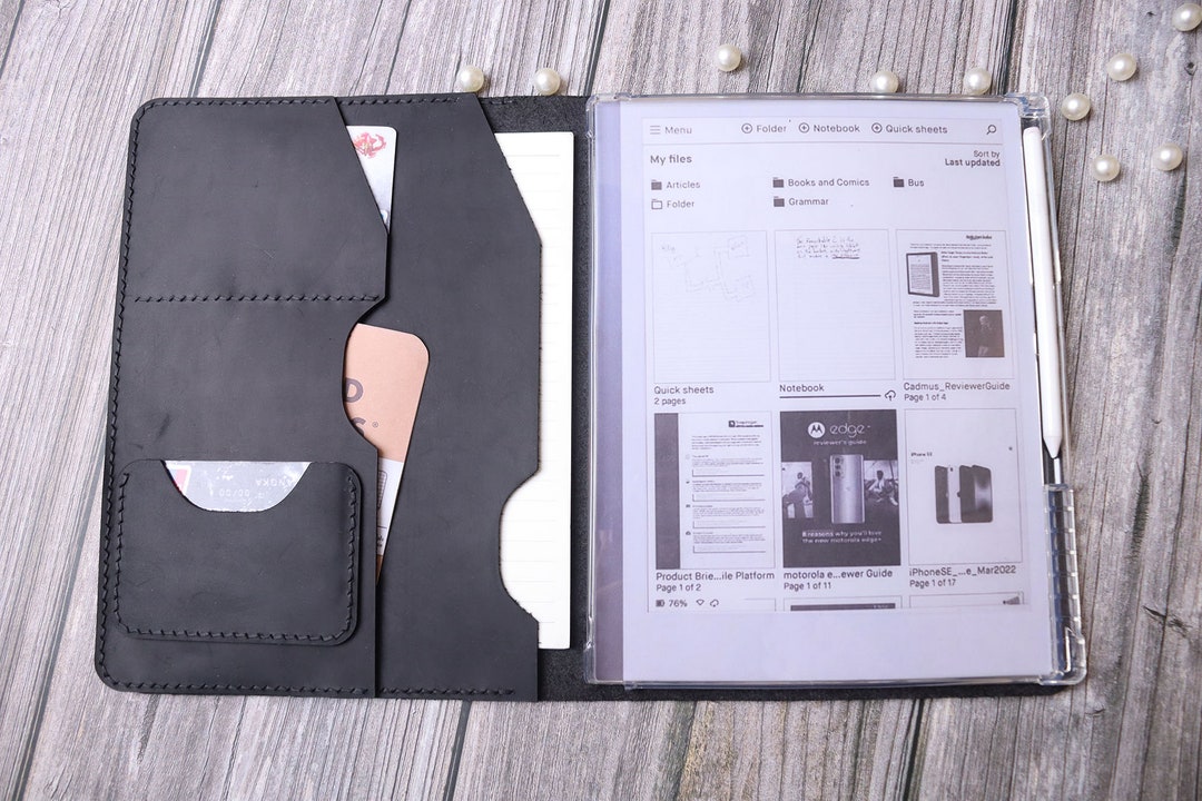 Compatible Remarkable Paper Pro Remarkable 2 Vintage Black Leather Case ...