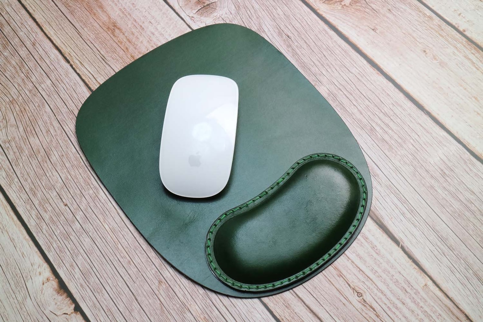 Leather Mouse Pad With Mouse Wrist Rest, Monogram Mousepad, Groomsmen ...
