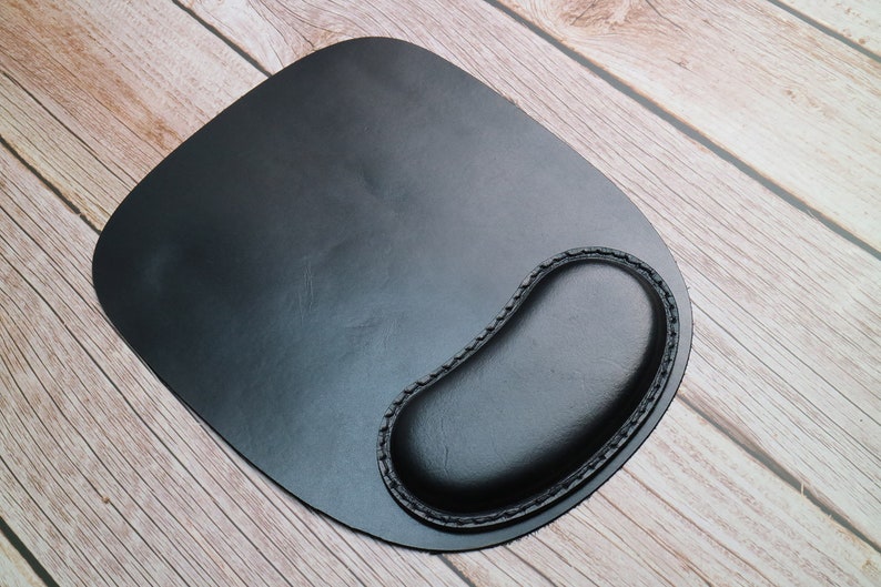 Mouse Pad Leather Ergonomic Wrist Rest Support Groomsmen Gift Mouse Pad ...