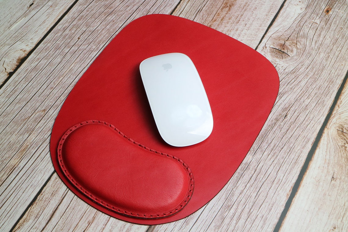 Faux Leather Mouse Pad Office Desk Pad Corporate gift | Etsy