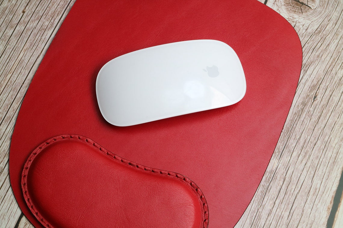 Faux Leather Mouse Pad Office Desk Pad Corporate Gift | Etsy