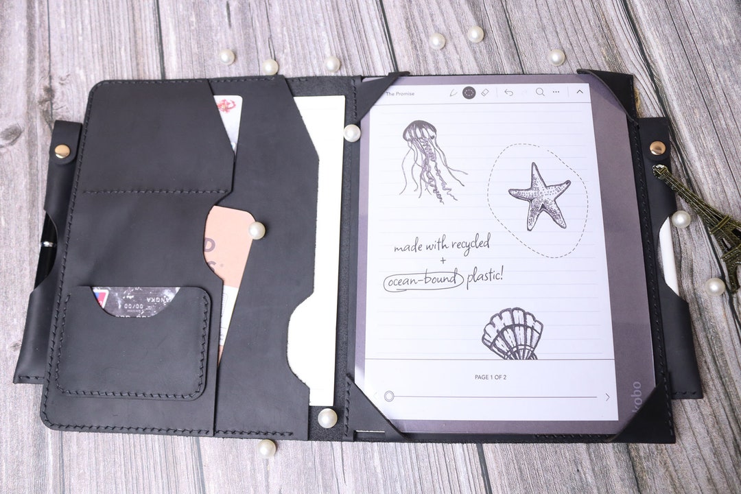 Vintage Kobo Elipsa 2E Black Case Kobo Libra 2 Cover Folio Organizer ...