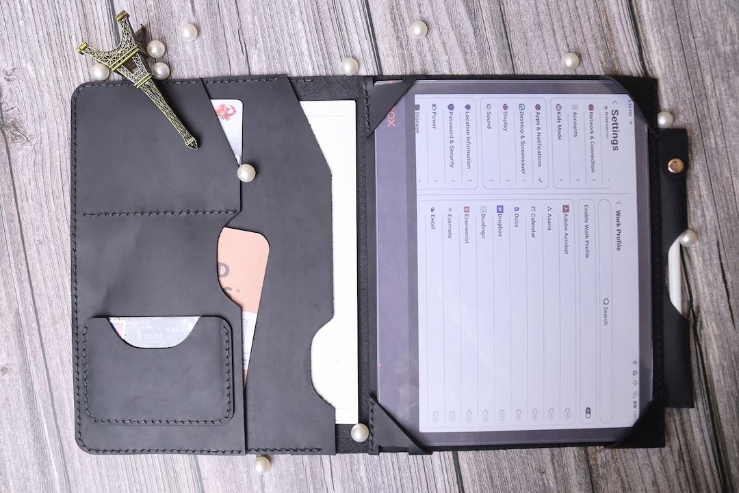 Vintage ONYX Boox Note Air 4 C Go 10.3 Black Case BOOX Palma Cover Folio Organizer boox Go Color ...