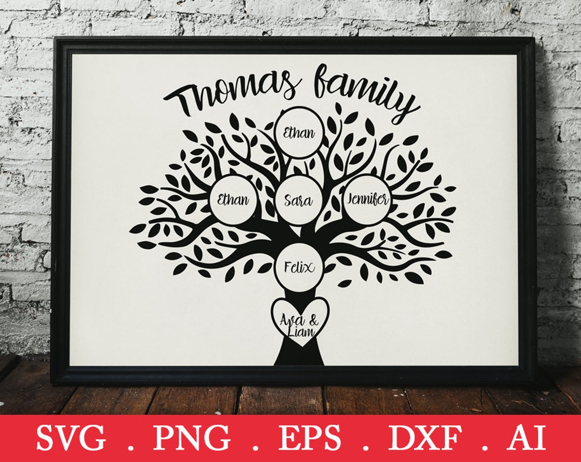 Family Tree Svg Tree of Life Svg Custom Family Tree Svg - Etsy