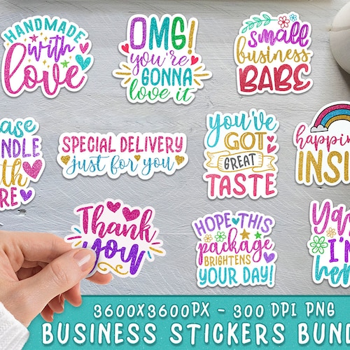 Small Business Stickers Bundle - Etsy