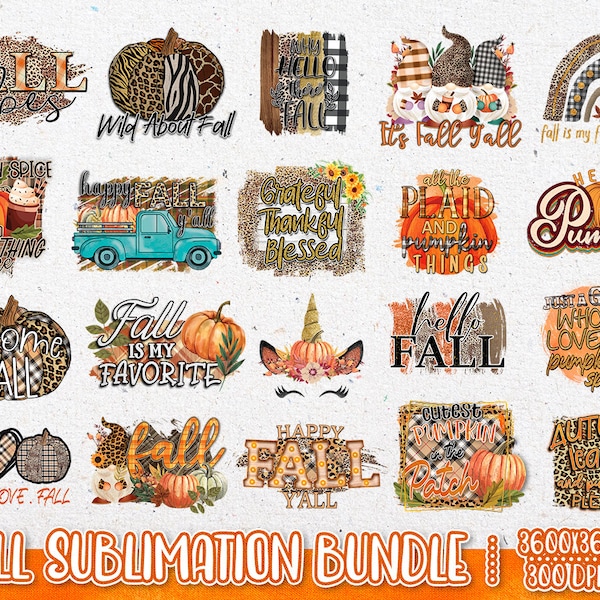 Fall Sublimation - Etsy