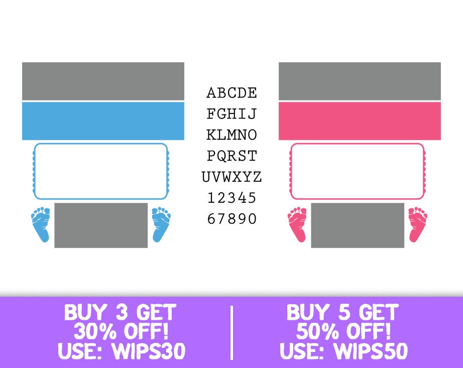 Birth stats svg newborn stats svg birth stats template svg | Etsy