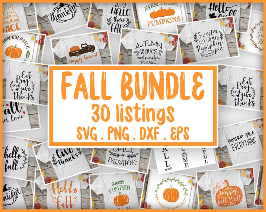 Fall Bundle Svg, Autumn Bundle Svg - Etsy
