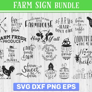 20 Farm Sign Quotes Bundle, Quote Sign Svg, Farm Quote Png, Quotes Svg ...