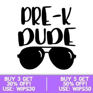 Pre-k Dude Svg, Back to School Svg, 1st Day of School Svg, School ...