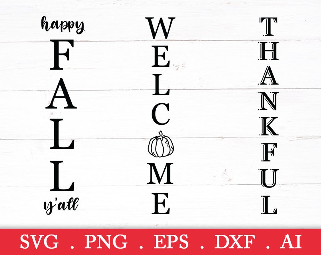 Fall Porch Sign Svg Happy Fall Svg Fall Svg Files Autumn - Etsy