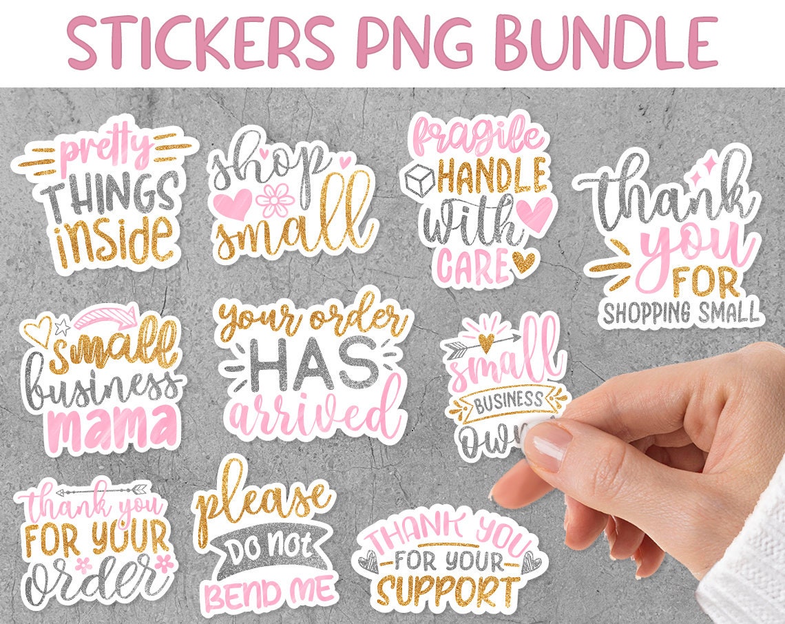 Small Business Stickers Bundle - Etsy