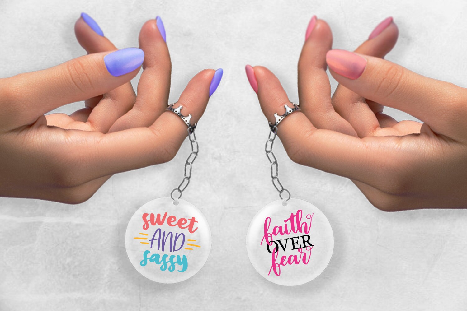 Keychain Bundle SVG Keychain SVG Quotes | Etsy