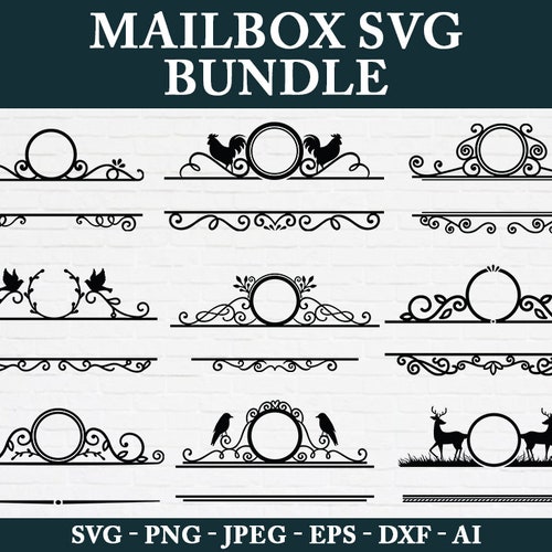 Mailbox Svg Mailbox Decal Svg Postal Box Svg Mailbox Frame - Etsy