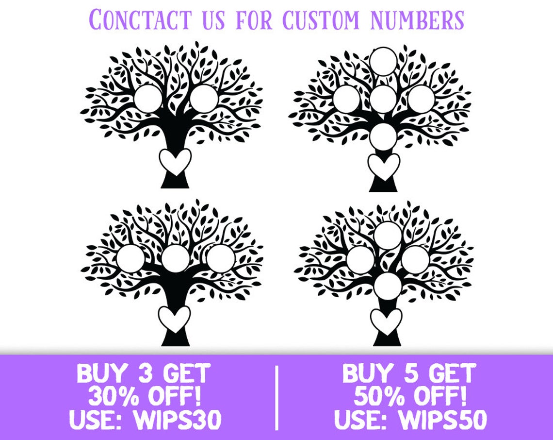 Family Tree Svg Tree of Life Svg Custom Family Tree Svg - Etsy