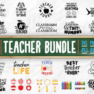 Teacher Bundle Cut Files - 30 Different Designs - Etsy