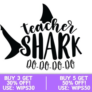 Teacher Shark Do Do Do Do Svg, Teacher Life Svg, Teacher Shark Svg ...