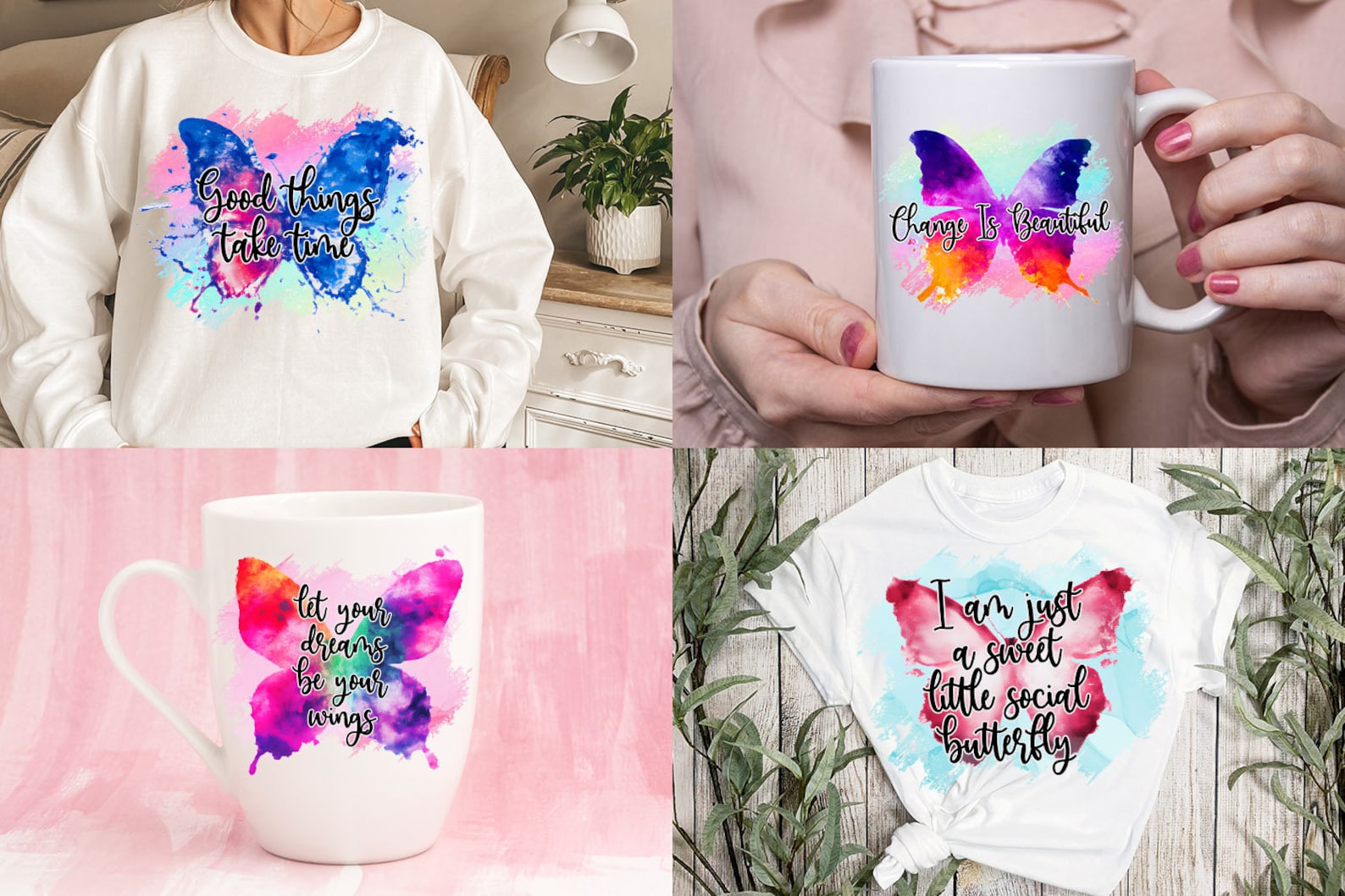 Butterfly Sublimation Designs Inspirational Butterfly PNG - Etsy