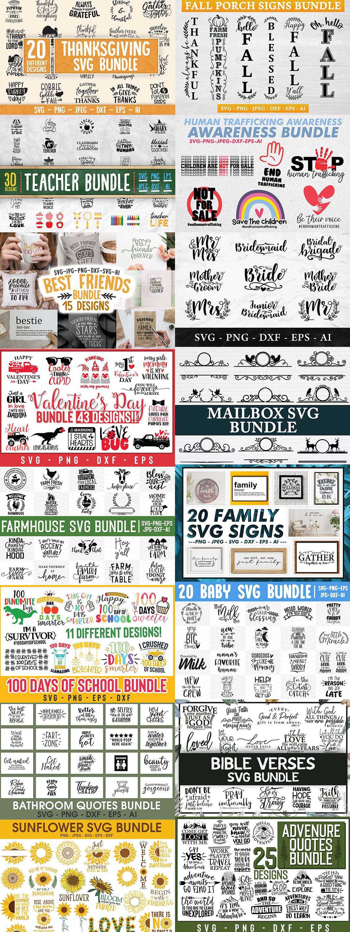 HUGE SVG Bundle Huge Sublimation Bundle - Etsy