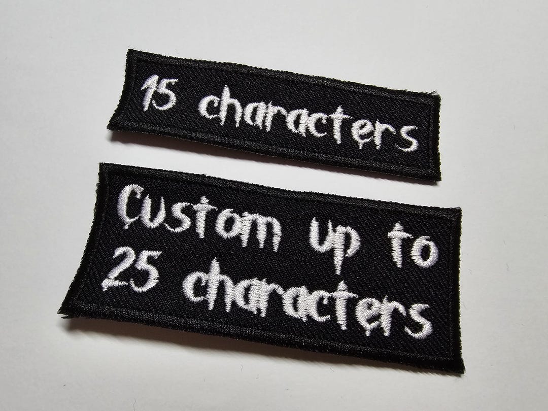 Custom Embroidered Patch Gothic - Etsy