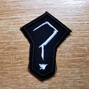 Question Mark Small Iron on Embroidered Patch Gothic Punk Crust - Etsy