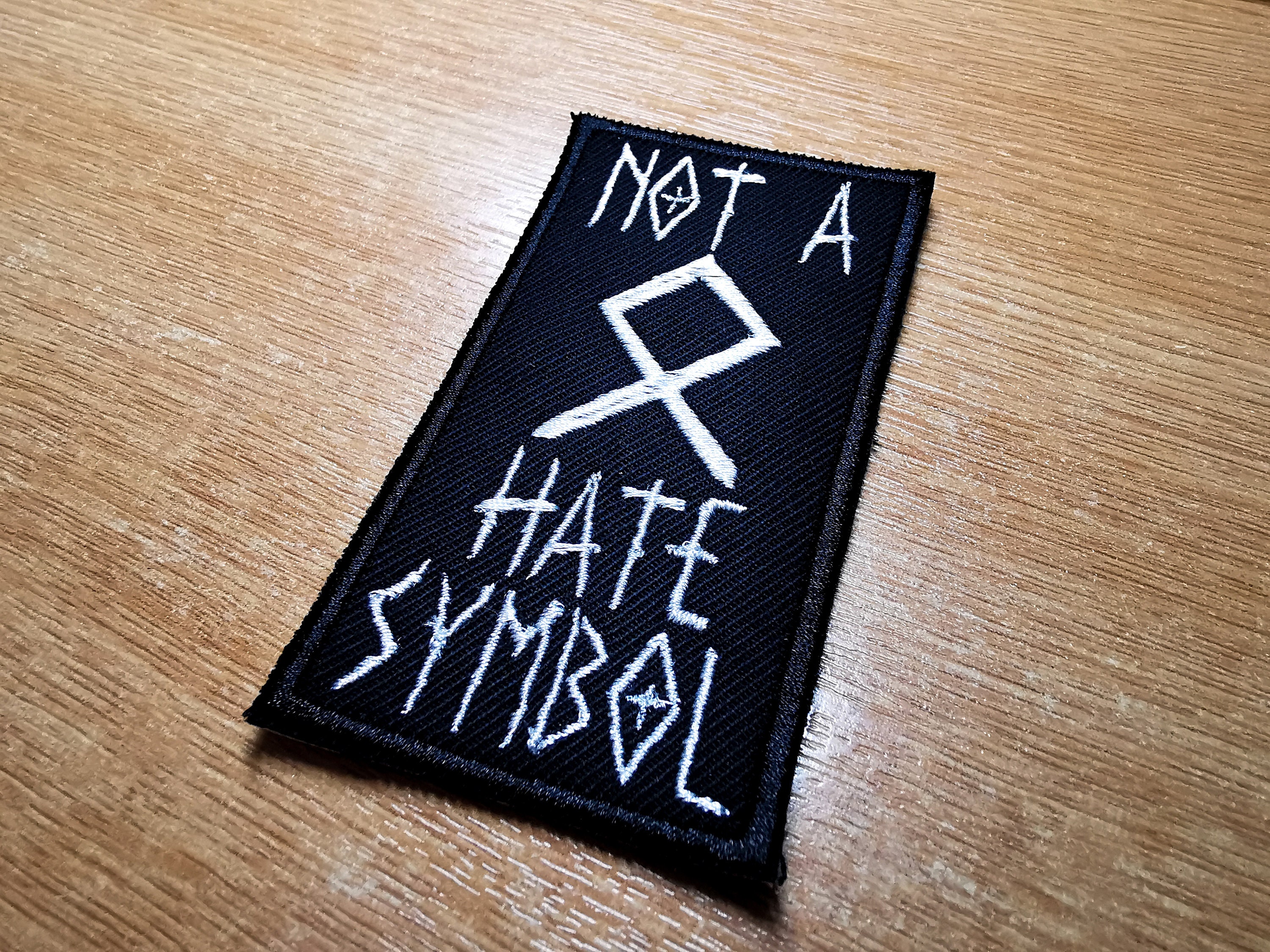 It's Not a Hate Symbol Rune Odal Iron on Embroidered Patch - Etsy