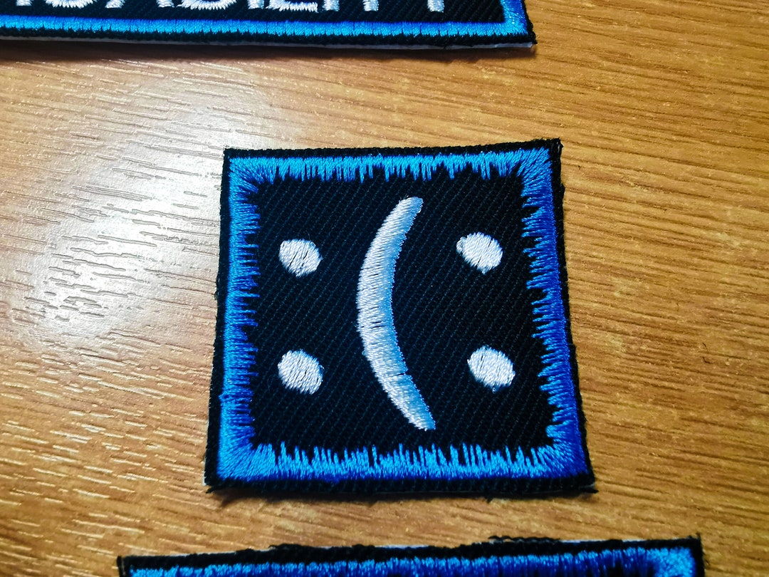 Bipolar Disorder Iron on Embroidered Patch Subtle Symbol for Vibrant ...