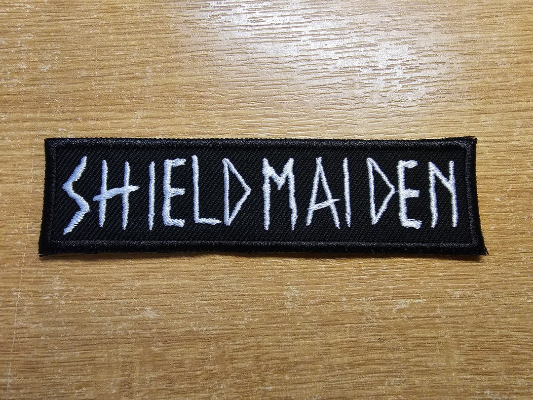 Shieldmaiden Iron on Embroidered Patch Viking Warrior Norse Inspired ...