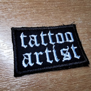 Tattoo Artist Embroidered Patch - Etsy