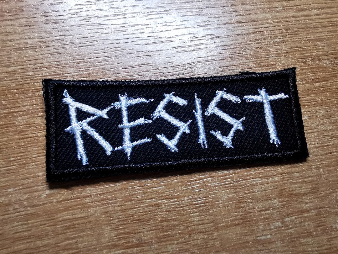 Resist Smaller Anarchist Politics Feminist Iron on Embroidered Patch - Etsy