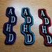 ADHD Iron on Patch Embroidered ADD Awareness Neuro Divergent Autism - Etsy