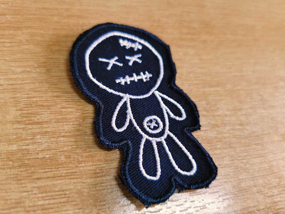 Voodoo Doll Iron on Patch Spooky Halloween Occult Witch Wiccan Magic ...