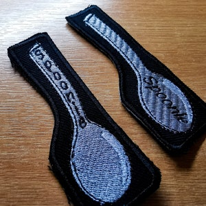 Spoonie Iron on Embroidered Patch Spoon Theory Disability Patches Wall ...