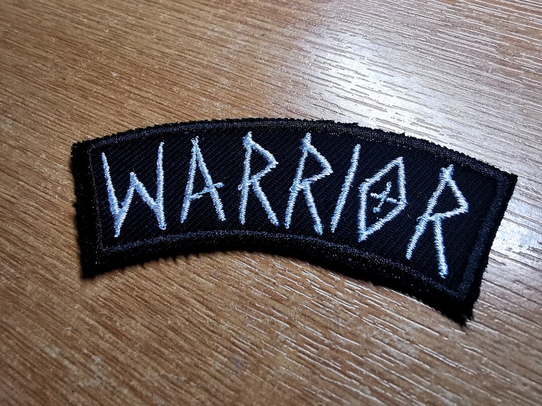 Warrior Arched Embroidered Patch Viking Shieldmaiden Norse Inspired ...