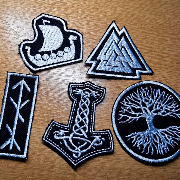 Embroidered Viking Patch - Etsy